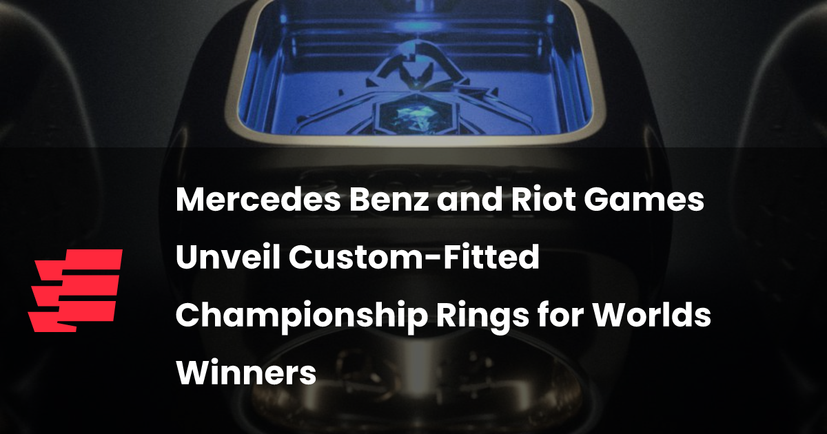 Mercedes Benz and Riot Games Unveil Custom-Fitted Championship Rings ...