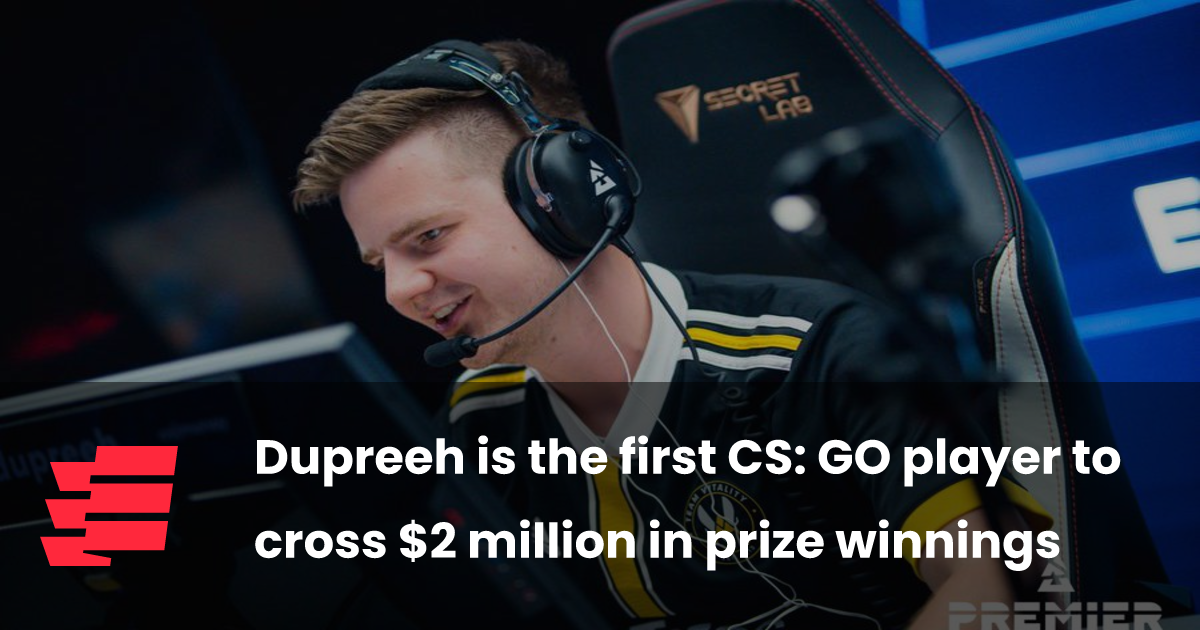 Dupreeh is the first CS: GO player to cross $2 million in prize ...