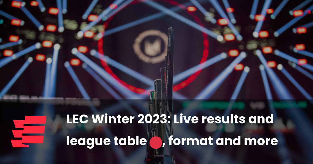 LEC Winter 2023: Live results and league table 🔴, format and more ...