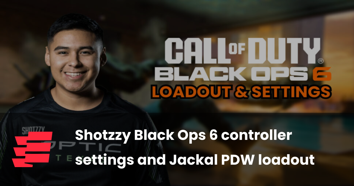 Shotzzy Black Ops 6 controller settings and Jackal PDW loadout | esports.gg
