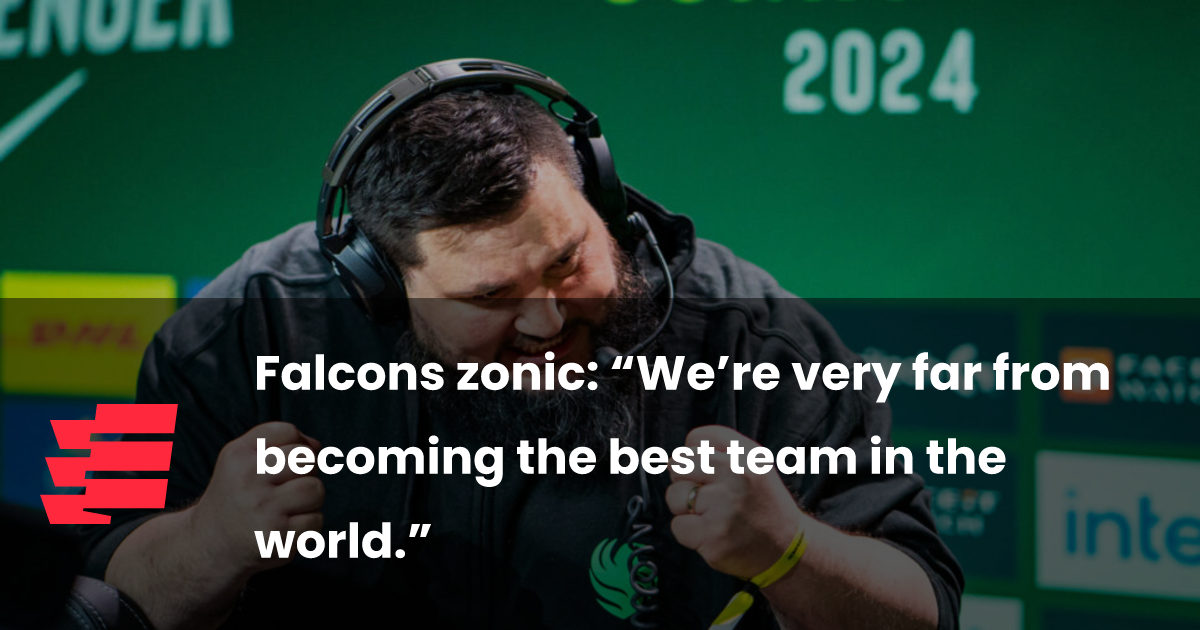 Falcons zonic: “We’re very far from becoming the best team in the world ...