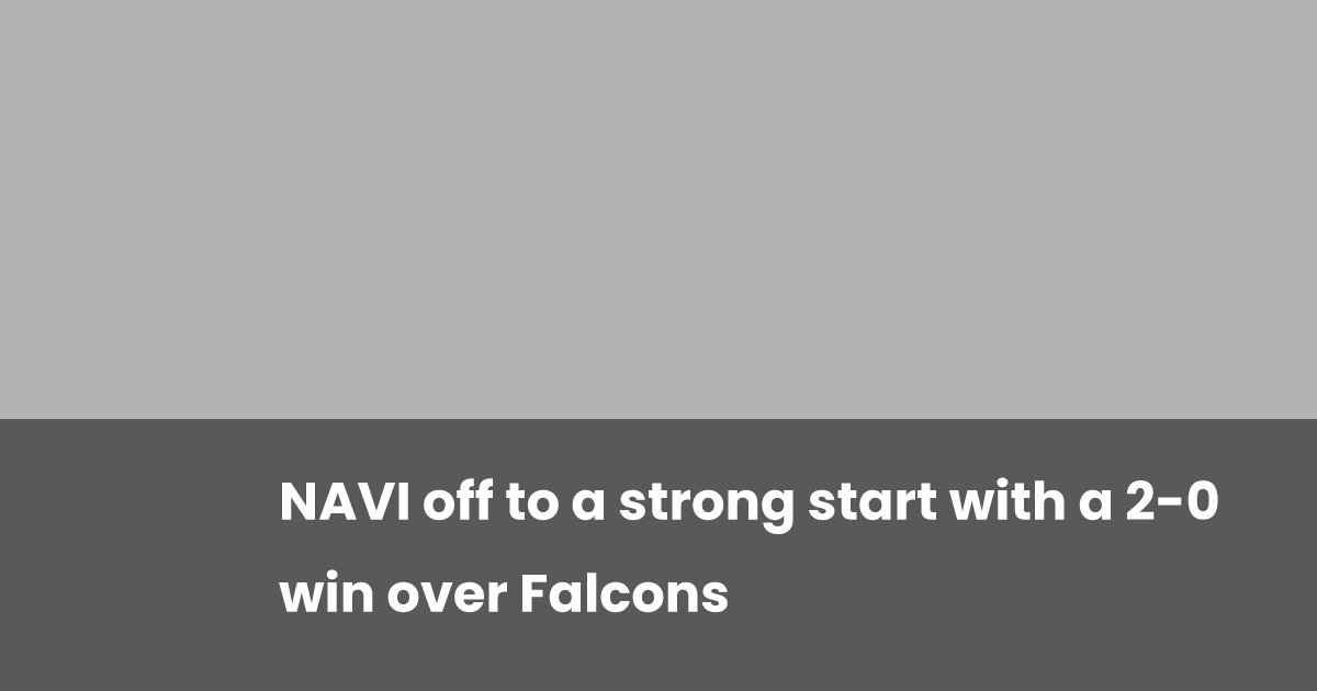 NAVI off to a strong start with a 2-0 win over Falcons | esports.gg