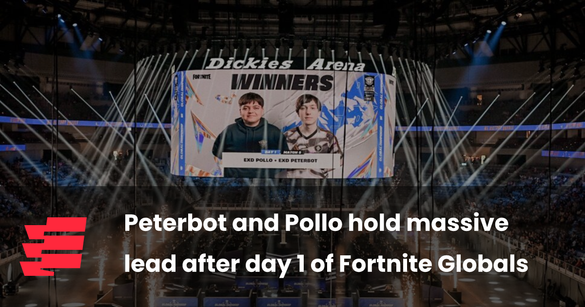 Peterbot and Pollo hold massive lead after day 1 of Fortnite Globals ...