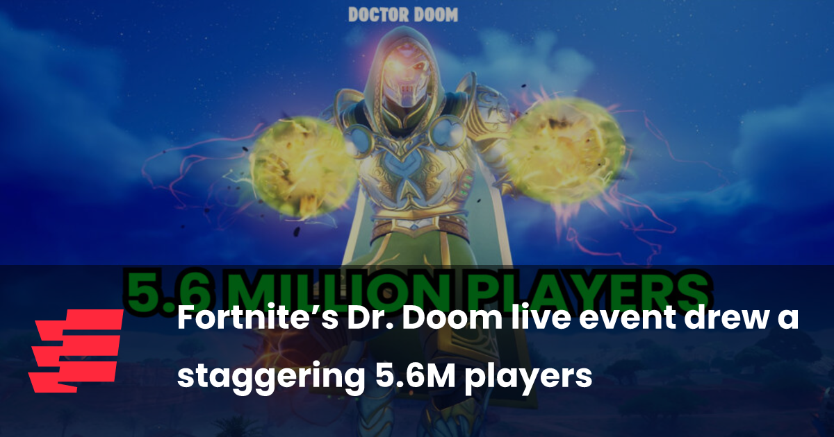 Fortnite’s Dr. Doom live event drew a staggering 5.6M players | esports.gg